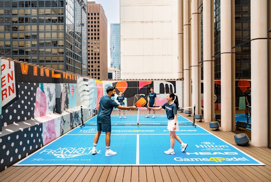 Pickleball at Hilton Melbourne Little Queen Street - What's On Melbourne